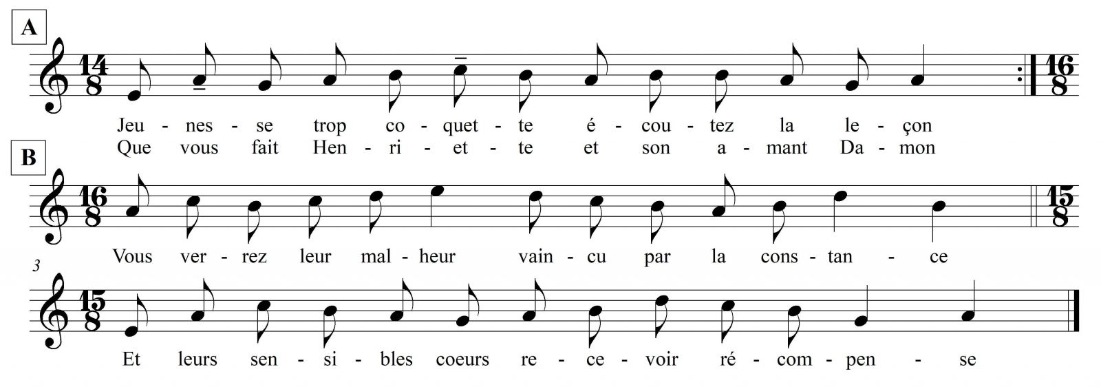 Chanson: "Henriette et Damon" - Les ressources - Infrasons